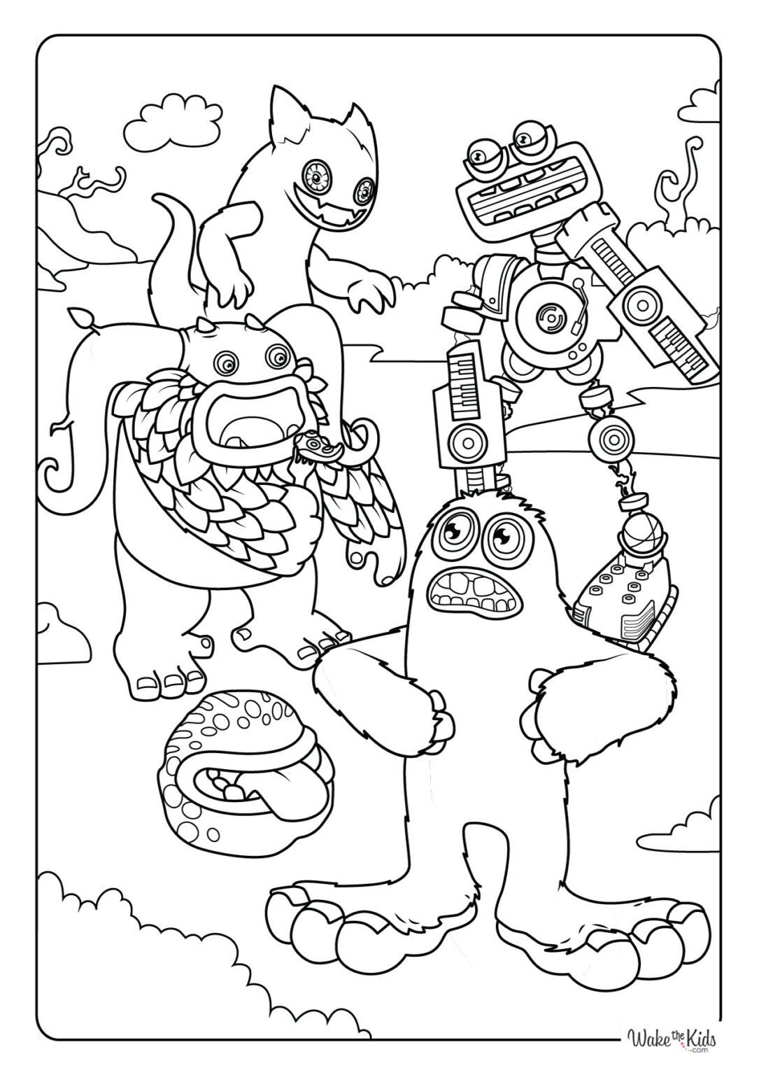 My Singing Monsters Coloring Pages (Free Printable PDFs) | WakeTheKids