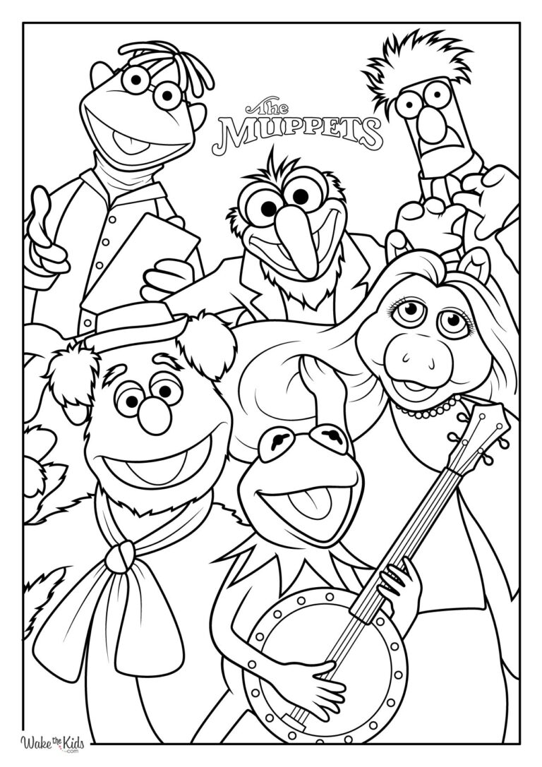 The Muppets Coloring Pages (Free Printable PDFs) | WakeTheKids