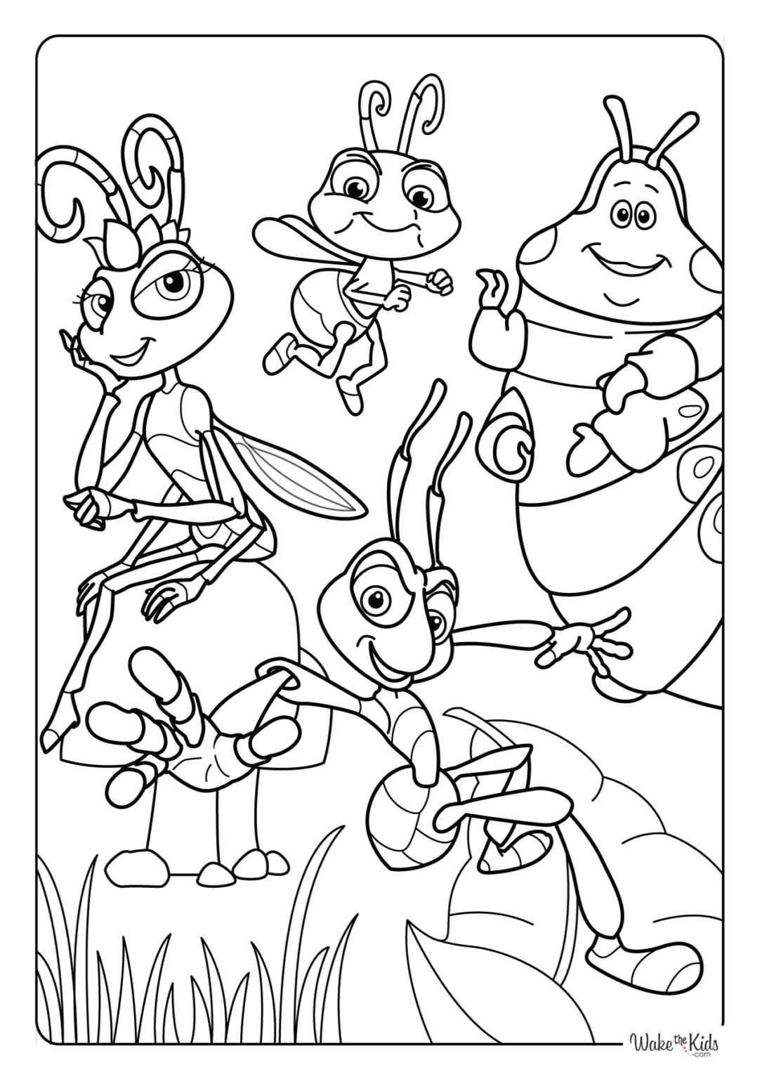 A Bug's Life Coloring Pages (Free Printable PDFs) | WakeTheKids
