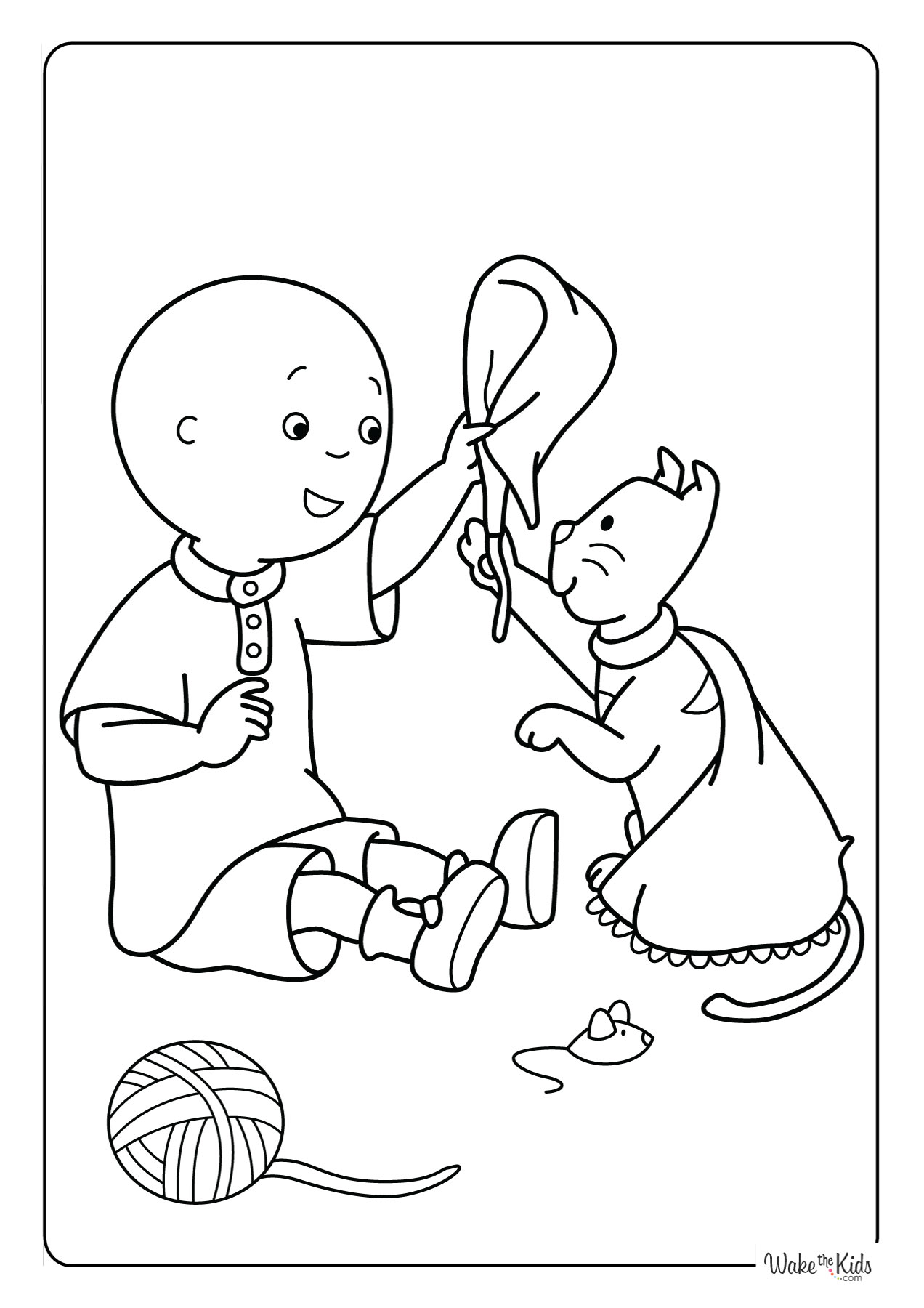 Caillou Coloring Pages (Free Printable PDFs) | WakeTheKids