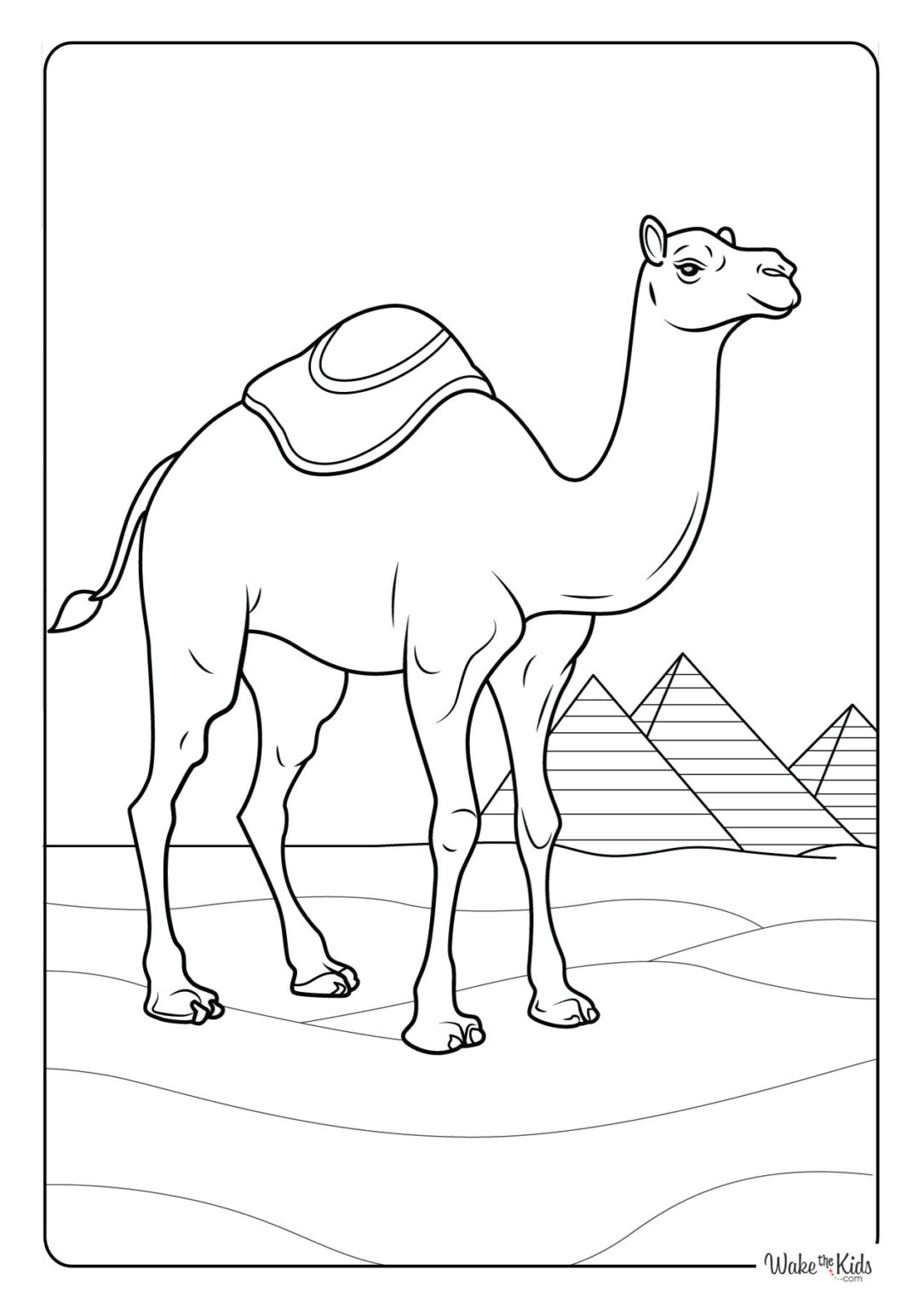Camel Coloring Pages (Free Printable PDFs) | WakeTheKids