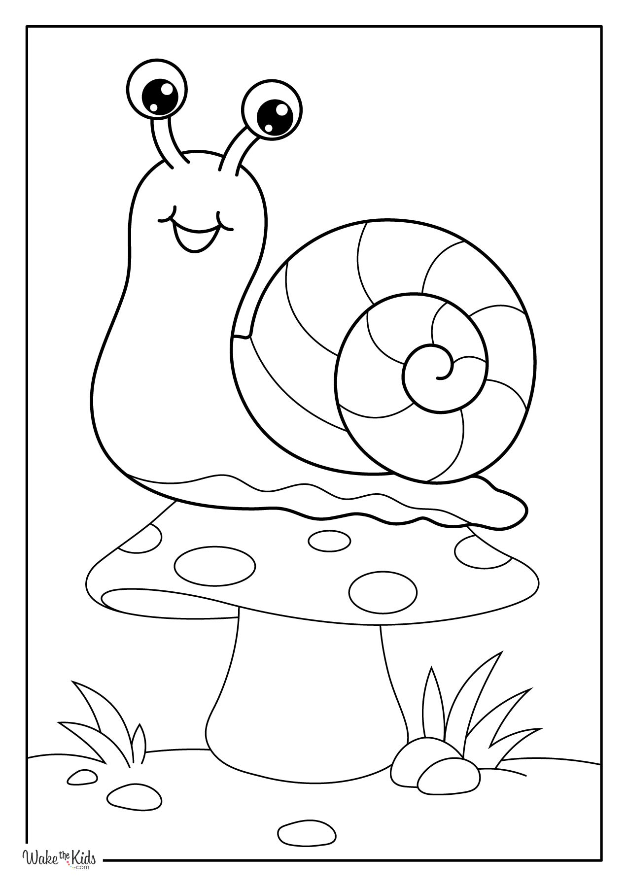 Snail Coloring Pages (Free Printable PDFs) | WakeTheKids