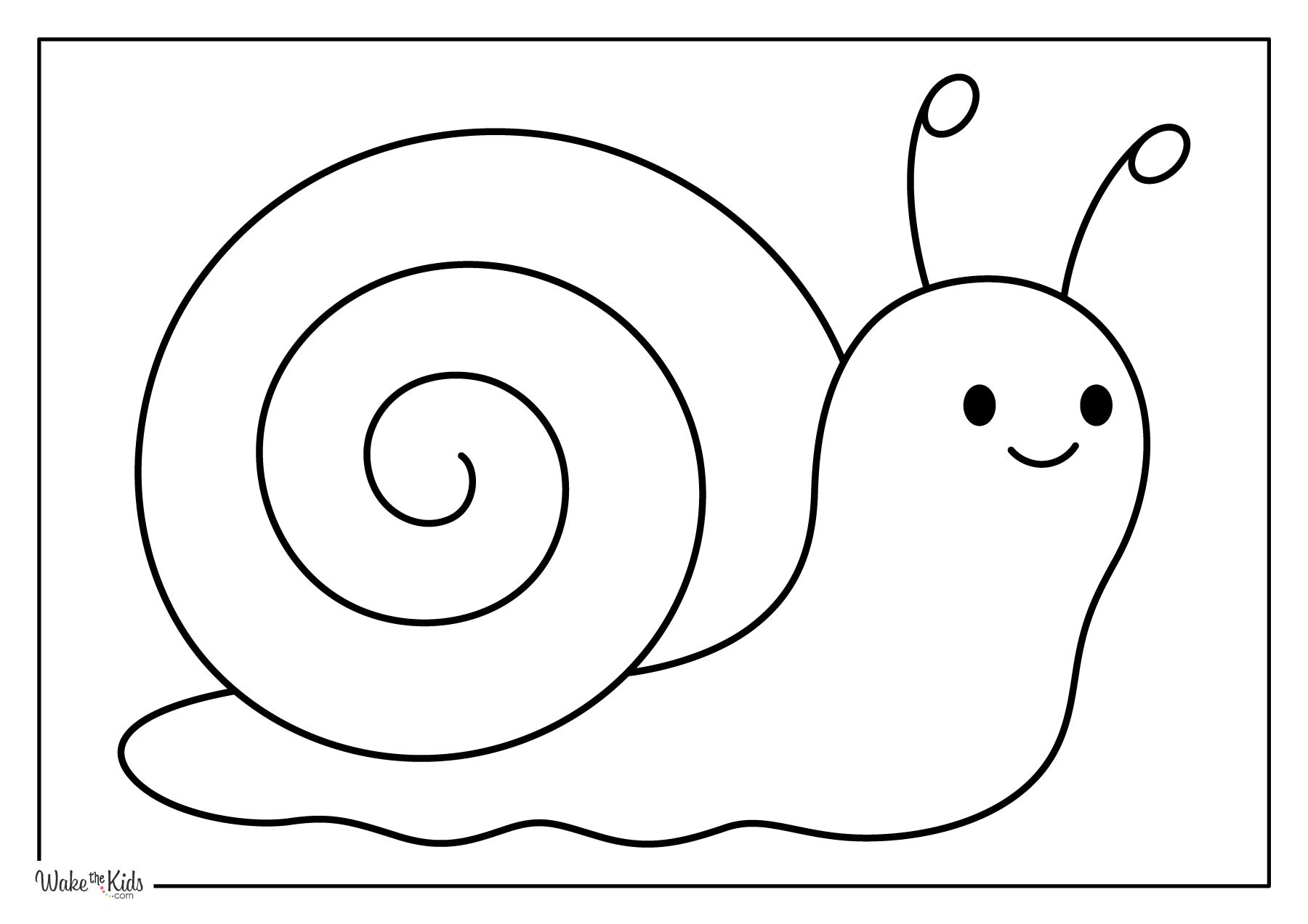 Snail Coloring Pages (Free Printable PDFs) | WakeTheKids
