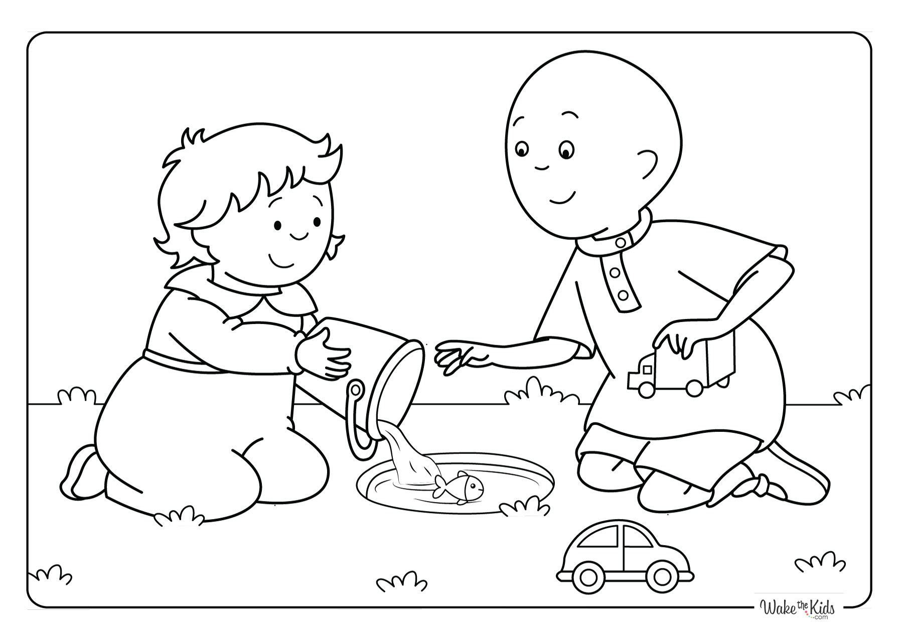 Caillou Coloring Pages (Free Printable PDFs) | WakeTheKids