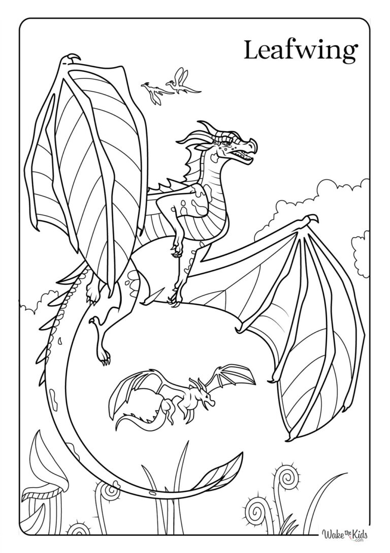 Wings Of Fire Coloring Pages (Free Printable PDFs) | WakeTheKids