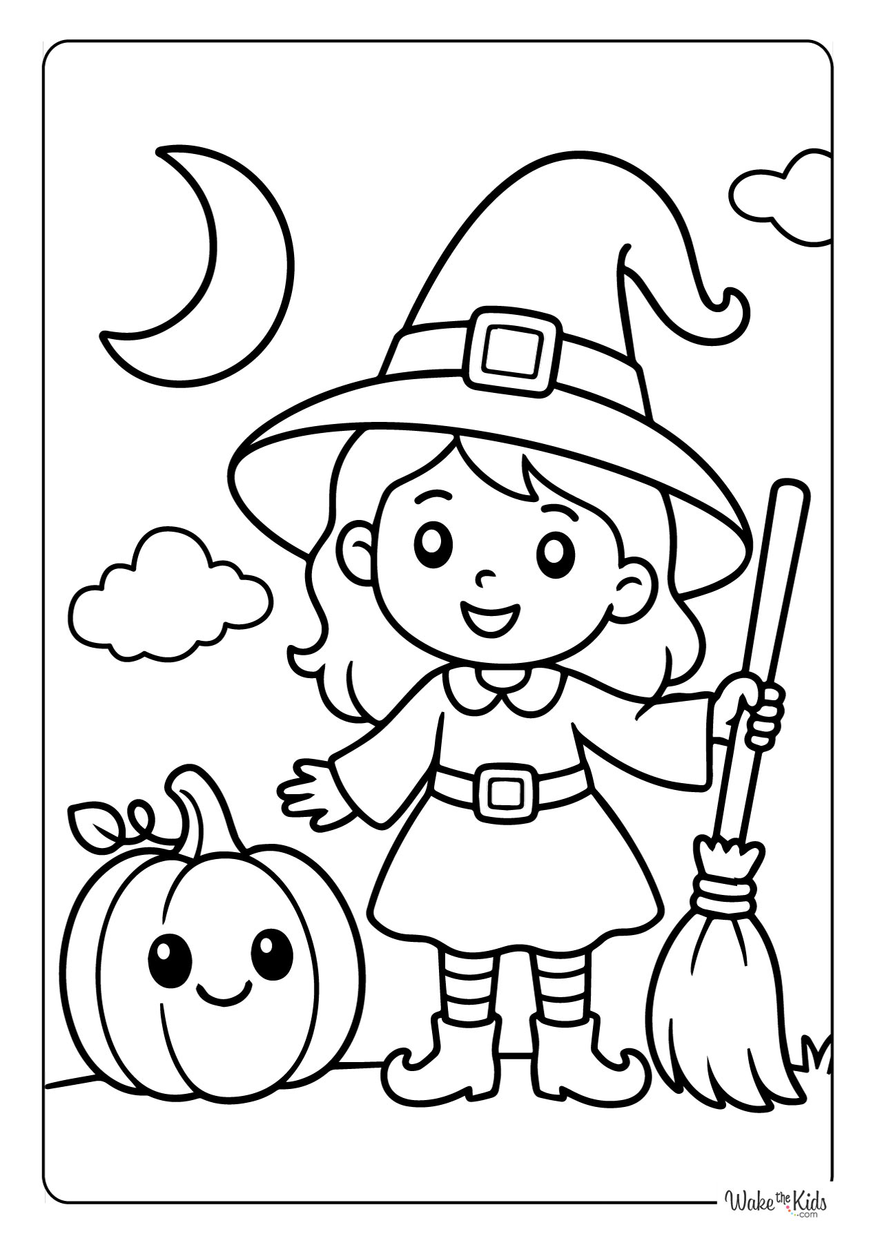 Witch Coloring Pages (Free Printable PDFs) | WakeTheKids